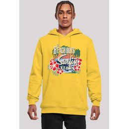 F4NT4STIC Herren Kapuzenpullover "The Beach Boys Musik Band Tropical", gelb, Gr. XS, Obermaterial: 65% Baumwolle, 35% Polyester, Pullover, Premium