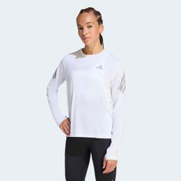 Laufshirt adidas Performance "adi365/// LS W", Damen, Gr. L, wei&szlig;, Obermaterial: 100% Polyester, Rundhals, Shirts Laufshirt