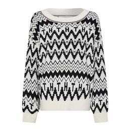 Tommy Hilfiger Pullover 'Fair Isle' Damen Gr&ouml;&szlig;e XL schwarz / wei&szlig;