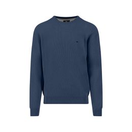 Fynch-Hatton Herren Rundhalspullovernight, Gr. S, unifarben, Obermaterial: 100% Baumwolle, Pullover, mit Logo Stickerei