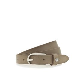 Tamaris Damen Lederg&uuml;rtel ""Cassia Silver"", grau, Gr. 95, unifarben, Rindsleder, G&uuml;rtel, weiches Rindleder mit leichter Narbung, schmal