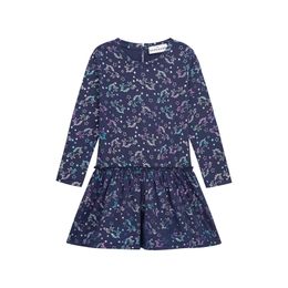 Jerseykleid DANAMADE "DANAMADE Dresses DELLI", M&auml;dchen, Gr. 140, EURO, navy, 95% Baumwolle, 5% Elasthan, Kleider Jerseykleid