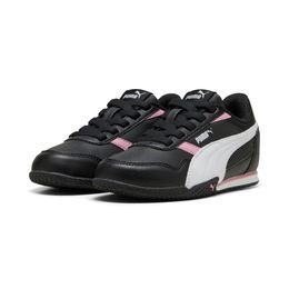 Sneaker Puma "BELLA DONNA SL AC PS", M&auml;dchen, Gr. 34, wei&szlig; (Puma schwarz, Puma wei&szlig;, poised pink), Synthetik, Schuhe Sneaker