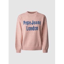 Pepe Jeans Damen Strickpullover "NALA", rosa, Gr. M, Strick, Obermaterial: 38% Polyacryl, 28% Baumwolle, 27% Polyester, 6% Polyamid, 1% Elasthan,
