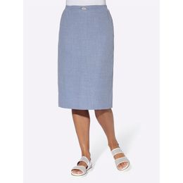 Classic Basics Damen Schlupfrock, blau, Gr. 20, meliert, 100% Polyester, R&ouml;cke