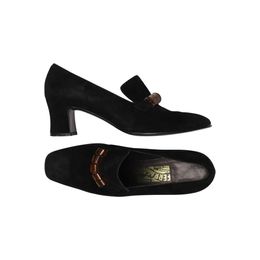Salvatore Ferragamo Halbschuh Damen Gr&ouml;&szlig;e 39 Second Hand schwarz