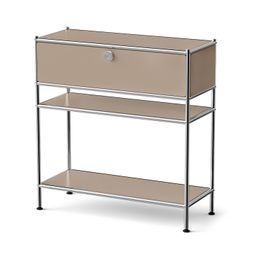 Tchibo - Metall-Konsole &raquo;Cn3 Slim Line&laquo; mit Schublade - 77x30,5x82cm - taupe - Stahl / Aluminium / Kunststoff