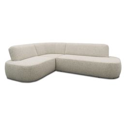 Domo Sofa 200 029 - 280x214x81cm - schwarz - Polyester / Baumwolle / Holz