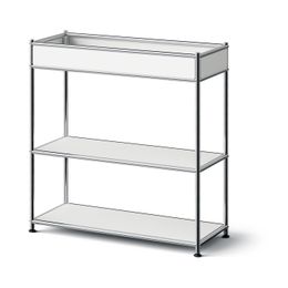 Tchibo - Metall-Konsole &raquo;Cn3 Slim Line&laquo; mit Ablage - 77x30,5x85,5cm - wei&szlig; - Stahl / Kunststoff / Kunststoff