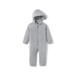 Tchibo - Baby-Strickfleece-Overall - Baby - Gr. 62/68 - grau