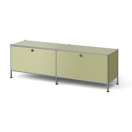 Tchibo - Metall-Lowboard &raquo;Cn3&laquo; mit Klappenf&auml;chern - 152x40x51,5cm - chrom -