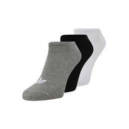adidas originals Socken 'Trefoil Liner' Damen Größe 31/34 graumeliert / schwarz / weiß