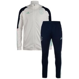 adidas Performance Sportanzug Herren Größe S hellblau / schwarz / weiß