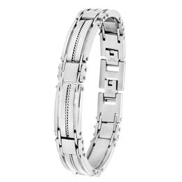 Lucardi Armband Herren Gr&ouml;&szlig;e Onesize silber