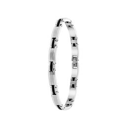 Lucardi Armband Herren Größe Onesize schwarz / silber