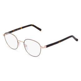 Fielmann OU 022 FLEX CL Brille Unisex | Fassung: Vollrand, Panto, Braun Gold