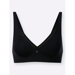 WITT Damen Minimizer-BH ohne B&uuml;gel, schwarz, Gr&ouml;&szlig;e 80D
