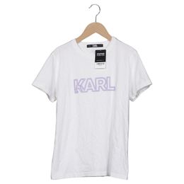 K by KARL LAGERFELD Karl Lagerfeld T-Shirt Damen Gr&ouml;&szlig;e XL Second Hand wei&szlig;
