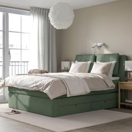 IKEA LILLFJ&Auml;LLET Boxspringbett mit Bettkasten