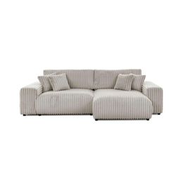 S-STYLE Ecksofa Mollis grau Ma&szlig;e (cm): B: 255 H: 77 &raquo; M&ouml;bel Kraft