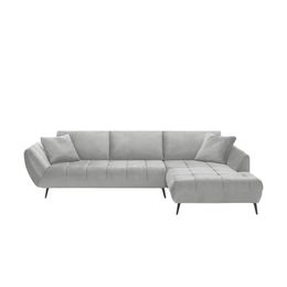bobb Ecksofa mit Sitztiefenverstellung Carly silber Ma&szlig;e (cm): B: 313 H: 90 T: 215.0 Sofas > Sofas nach Material > Stoffsofas &raquo; Sofa DE