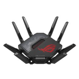 ASUS ROG Rapture GT-BE98 Quad-Band WiFi 7 Gaming Router (320MHz Bandbreite, duale 10G Ports, Backup WAN, Mobile Game Mode, Aura RGB, AiMesh, VPN)