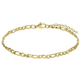 Lucardi Bracelet 'Glitzerndes Basic' female Gold size 19