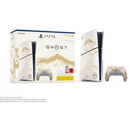 Sony PlayStation 5 Slim Disc Ghost of Yotei Gold Limited Edition Bundle, gold / wei&szlig;