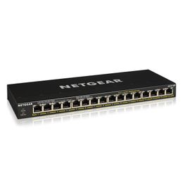 Netgear GS316P-100EUS Nicht verwalteter PoE+ Essentials-Switch mit 16 Anschl&uuml;ssen (115 W)