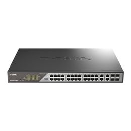 DLink D-Link DSS-200G-28MPP/E, 28-Port Desktop Gigabit PoE Surveillance Switch