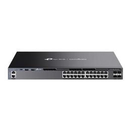 TP-LINK Omada SG6428X 24-Port Gigabit Stackable L3 Managed Switch mit 4 10G-Steckpl&auml;tzen