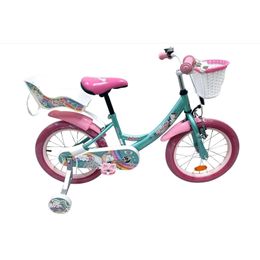 VOLARE Kinderfahrrad Unicorn 16 Zoll, gr&uuml;n