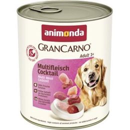 animonda GranCarno Original Nassfutter Hund Adult, Multifleisch Cocktail 12x800 g