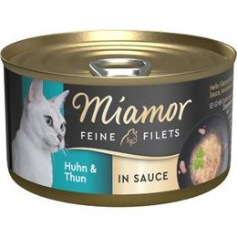 Miamor Feine Filets in Sauce 24 x 85g Thunfisch und Huhn