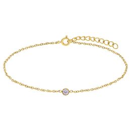 Lucardi Armband 'Essentials' Damen Gr&ouml;&szlig;e Onesize gold / transparent