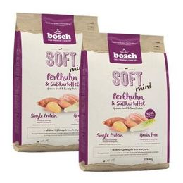 Bosch Soft Mini Perlhuhn & S&uuml;&szlig;kartoffel 2x2,5 kg