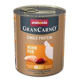 animonda GranCarno Single Protein Nassfutter Hund Adult, Huhn pur 6x800 g