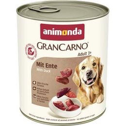 animonda GranCarno Original Nassfutter Hund Adult, Ente 12x800 g