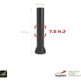 Boplan Rammschutz-Poller 170B, H&ouml;he 1000 mm, schwarz