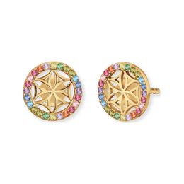 Engelsrufer Ohrringe 'Lebensblume' Damen Größe One Size pastellblau / gold / pink / rosa