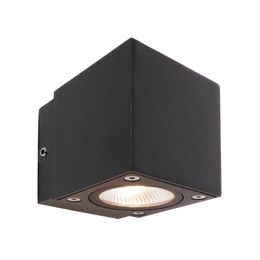 Deko-Light LED-Au&szlig;enwandleuchte Cubodo Single Mini, Alu, dunkelgrau