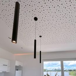 Deko-Light LED-Hängeleuchte Slim, schwarz, Aluminium, 2.700 K