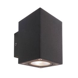 Deko-Light LED-Au&szlig;enwandleuchte Cubodo Double Mini, Alu, dunkelgrau