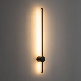 LED-Wandleuchte Orla M, schwarz, Aluminium, H&ouml;he 97 cm