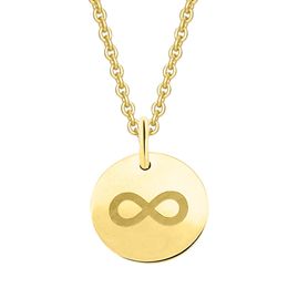 Kettenanh&auml;nger ONE ELEMENT "unendlich Anh&auml;nger aus 333 Gelbgold &Oslash; 11,0 mm", gold, Schmuckanh&auml;nger, Damen, Gelbgold 333 Gold, Gelbgold 333, Gold, Kettenanh&auml;nger, Damen Gold Schmuck unendlich