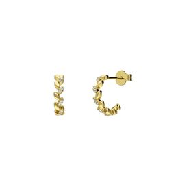 Lucardi Earrings 'Klassisch' female Gold size Onesize