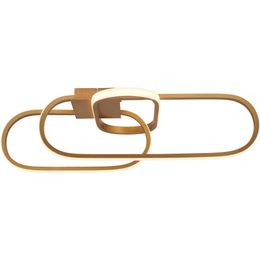 Searchlight LED Deckenleuchte "Deckenleuchte Clip, 1-flammig", gold, 1, H: 18cm, 1 Stk., Leuchten, Minimalistisches Ambiente, LED Deckenleuchte