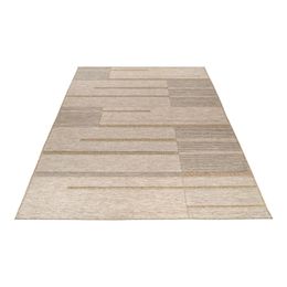 Teppich Obsession "My Oslo 706", grau (taupe), B:160cm H:7mm L:230cm, Polypropylen, Teppiche, Teppich, modernes geometrisches Muster, In- und Outdoor geeignet