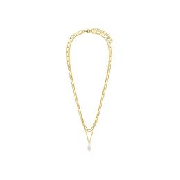 Lucardi Kette 'Essentials' Damen Gr&ouml;&szlig;e Onesize gold / perlwei&szlig;