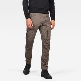 G-Star Raw Cargohose G-STAR "Rovic Zip 3D Tapered Pant", Herren, Gr. 33, Länge 36, grau, Web, Obermaterial: 97% Baumwolle, 3% Elasthan, unifarben, normal lang, Hosen Cargohose, Tapered Fit
